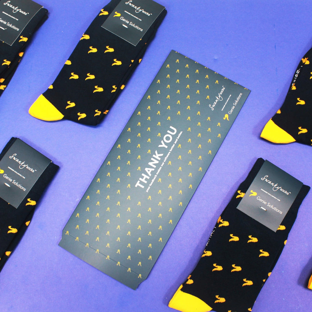 Genie Solutions' Custom Socks by Swanky Socks
