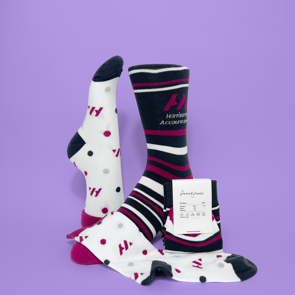 Harrisons Accountancy Custom Socks | Swanky Socks