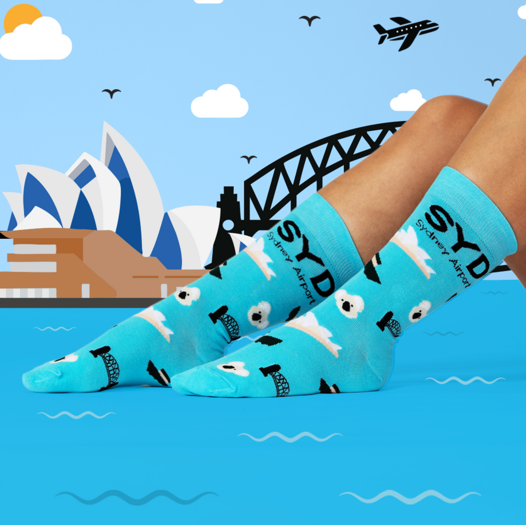 Sydney Airport Custom Socks | Swanky Socks X Sydney Airport