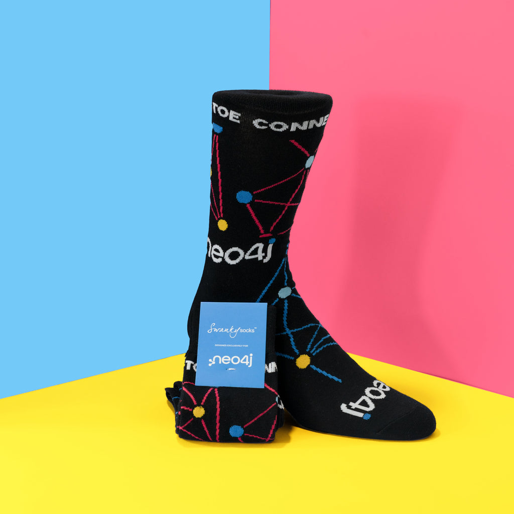 Neo4j Custom Branded Socks | Swanky Socks