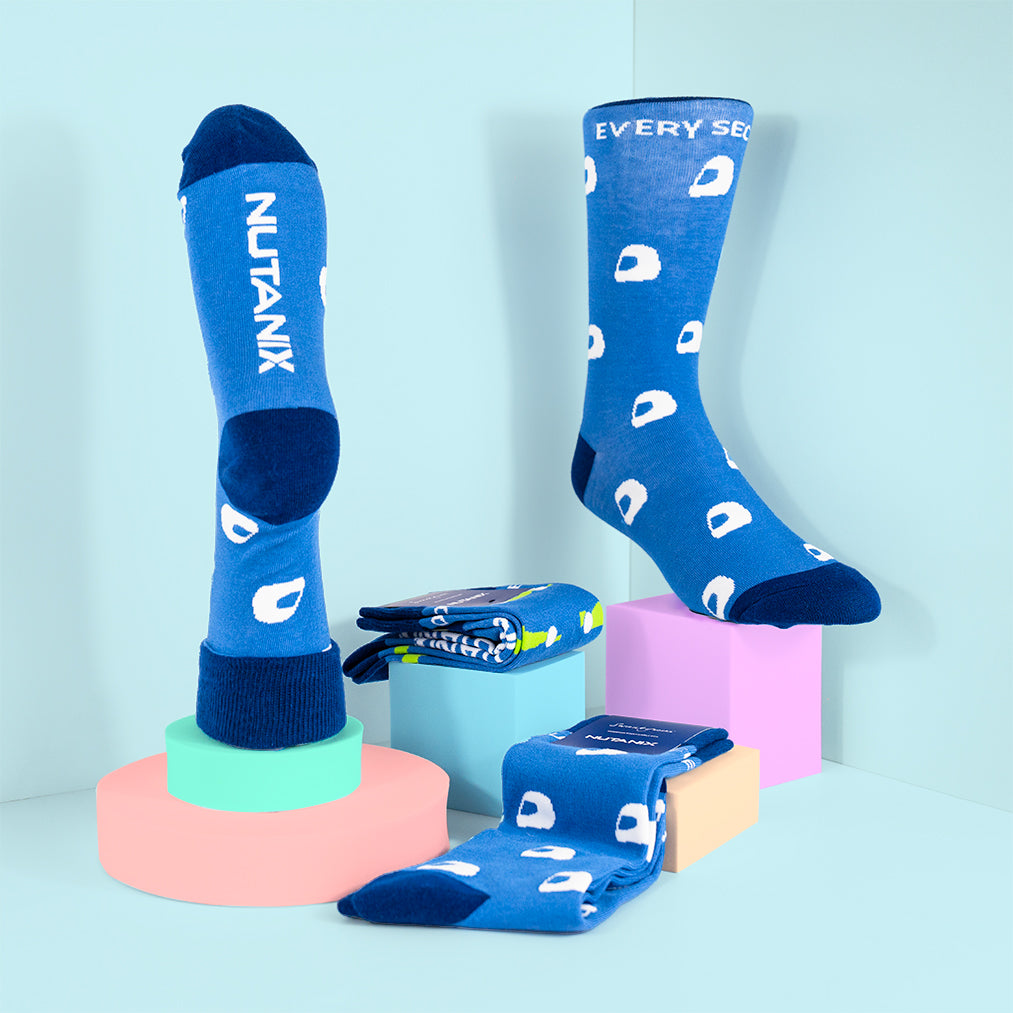 Nutanix’s Custom Branded Socks | Swanky Socks