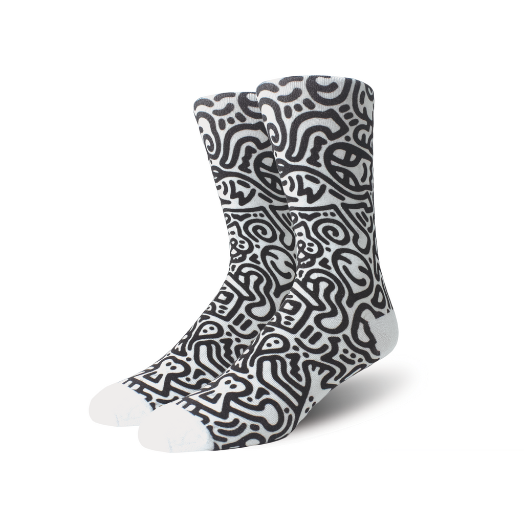 Custom branded digital printed socks | Swanky socks US